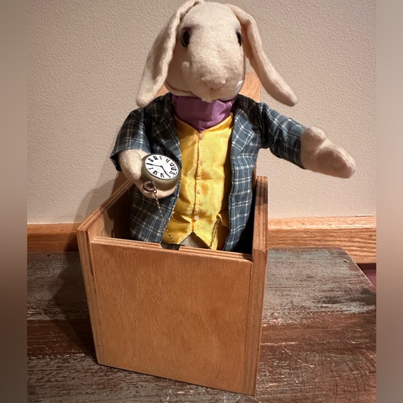Jax | Other | Vintage 985 Alice In Wonderland White Rabbit Wooden Jack ...